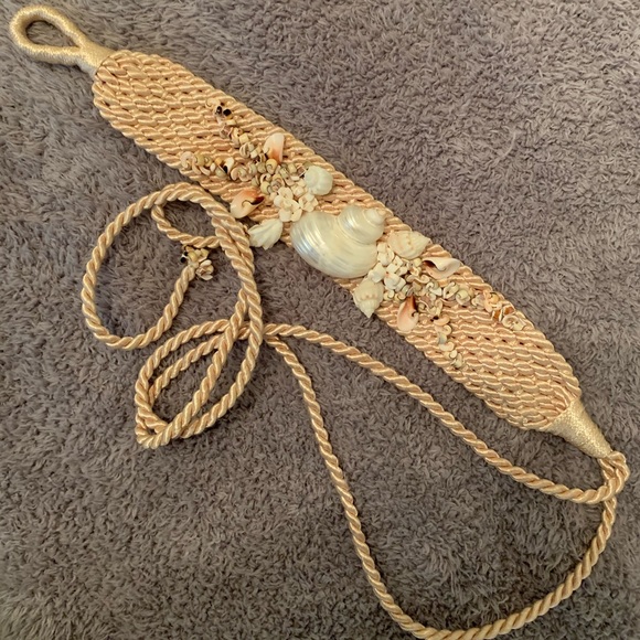 Vintage | Accessories | Vintage Shell Rope Belt | Poshmark
